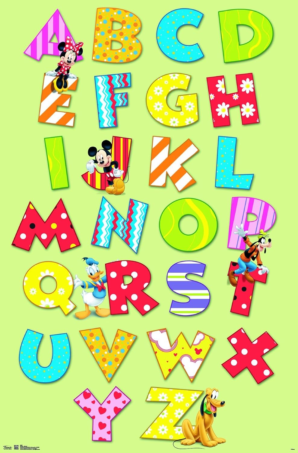 Amazon.com: Trends International Disney Mickey Mouse - Alphabet, 22.375 ...