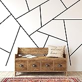 Amazon.com: SHYJSHYJ Metalic Gold Large Vinyl Modern Line Wall Decals ...