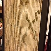 Amazon.com: Legacy Decor 4 Panel Wooden Fabric in-Lay Screen Room ...