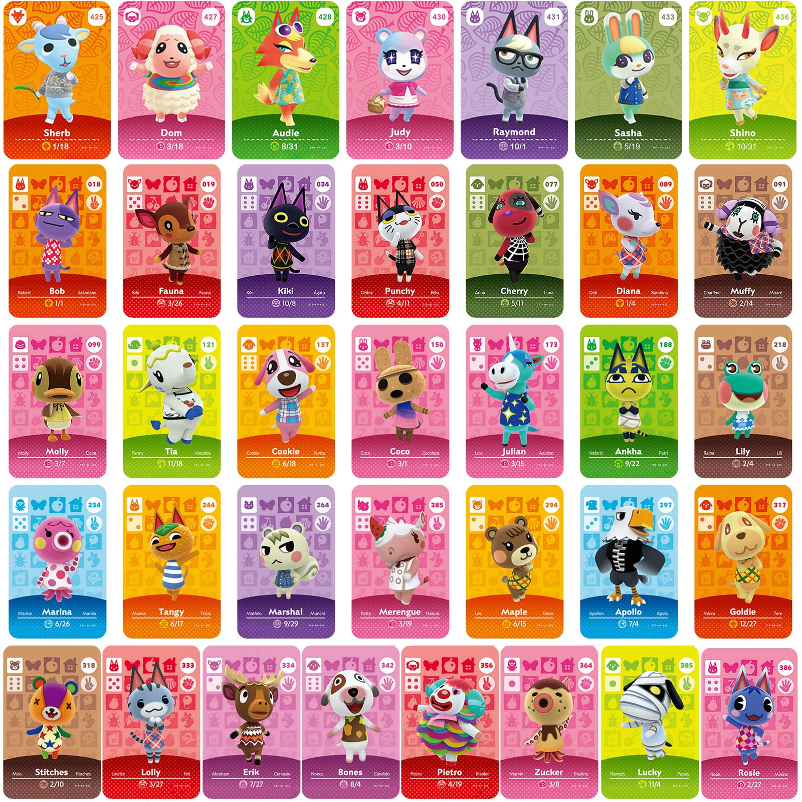 36Pcs NFC Villager Animals Cards for sale | Katy, TX | Nellis Auction
