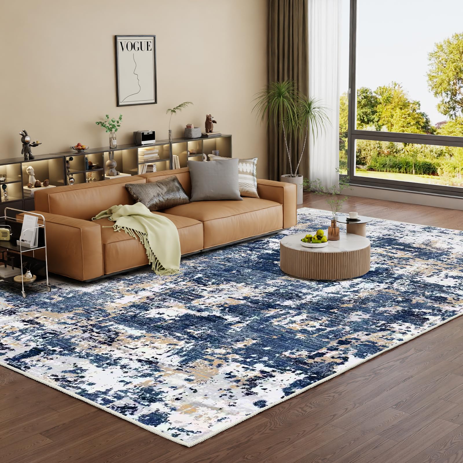 Vamcheer Washable Abstract Area Rug - Contemporary Style for Living ...