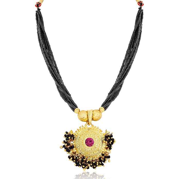 Buy Amaal Traditional South indian Temple 1 Gram Gold Maharashtrian ...