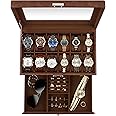 Amazon.com: GUKA Watch Box, 12 Slot Watch Case, Watch Cases for men ...