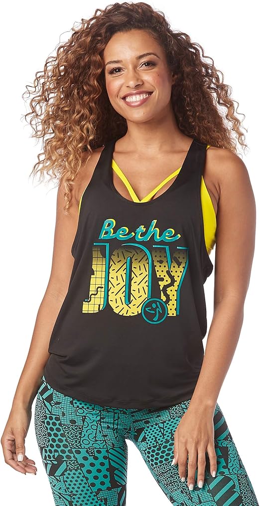 Zumba Women's Women's Sexy Open Back Breathable Workout Tank Top ...