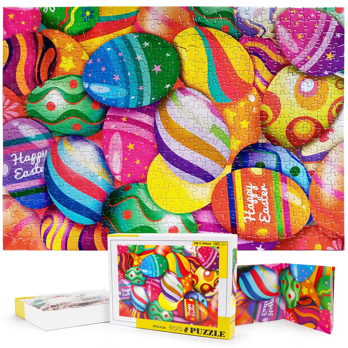 Easter Jigsaw Puzzles with 1:1 Reference Poster, Holiday Puzzles for ...