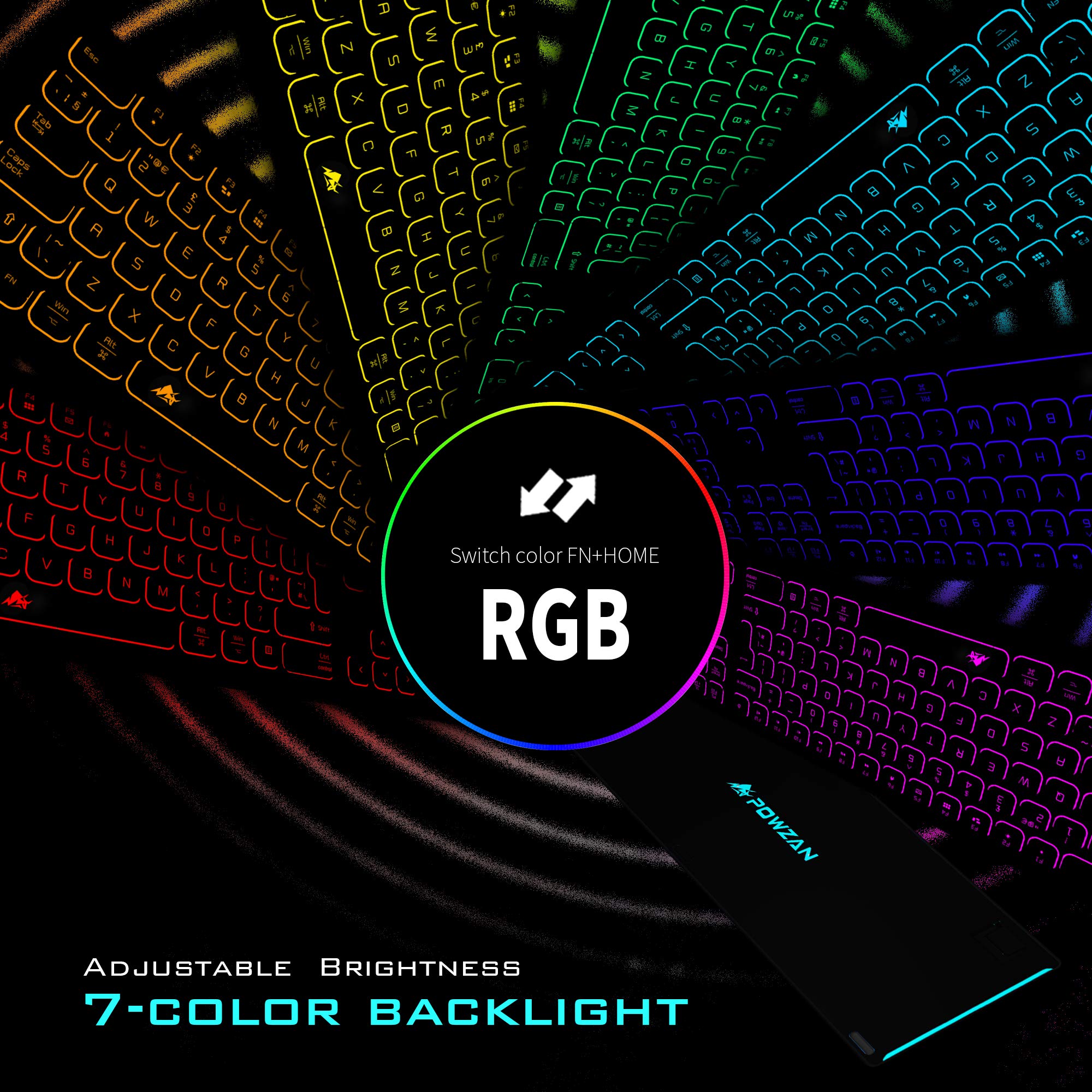 Mua Aluminum Quiet Wired Keyboard Backlit- Slim Chiclet Keyboard ...