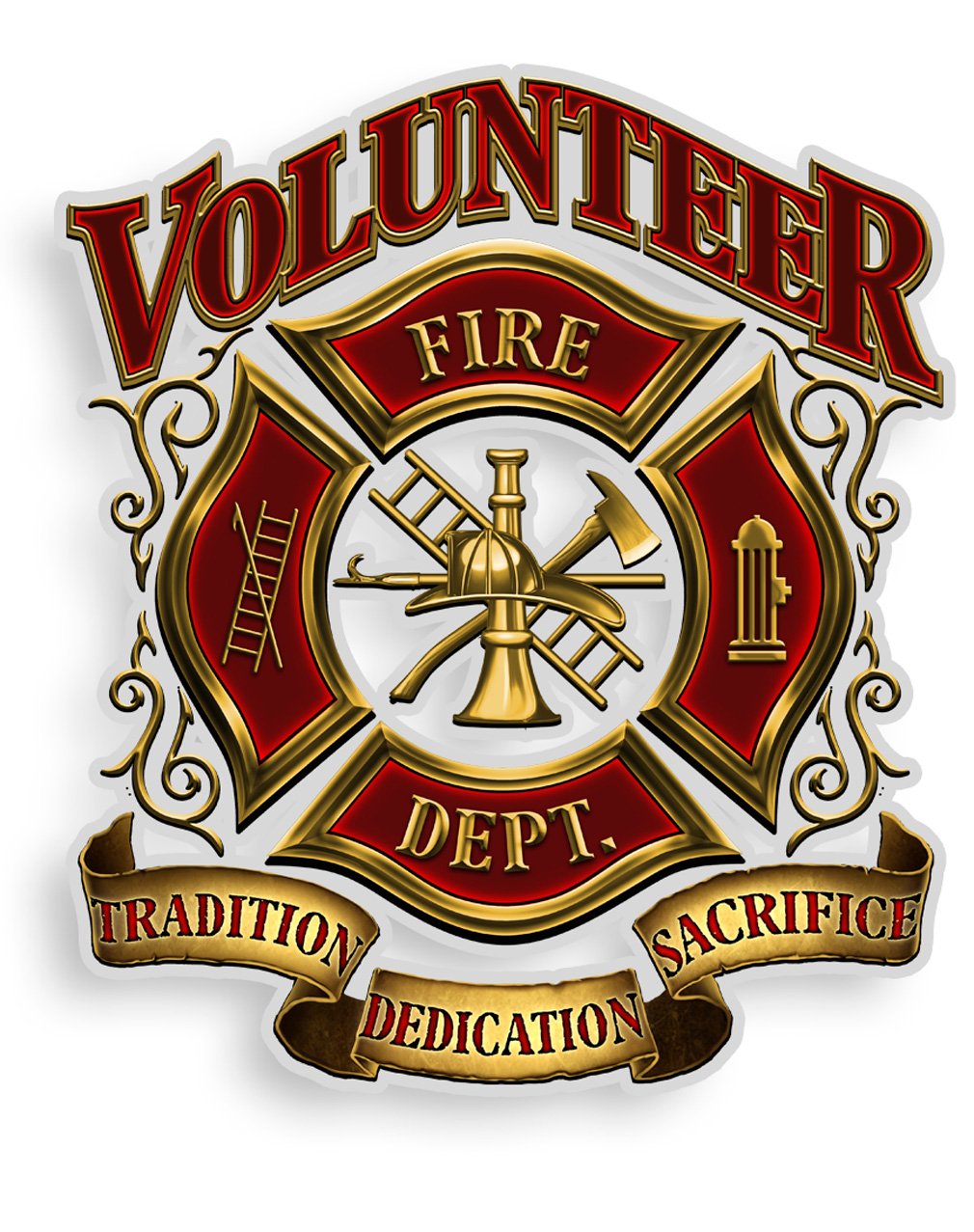 Amazon.com: Firefighter Decals, Show Your Pride with Our Volunteer ...