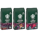 Amazon.com: Starbucks Flavored Ground Coffee, Variety Pack, Naturally ...