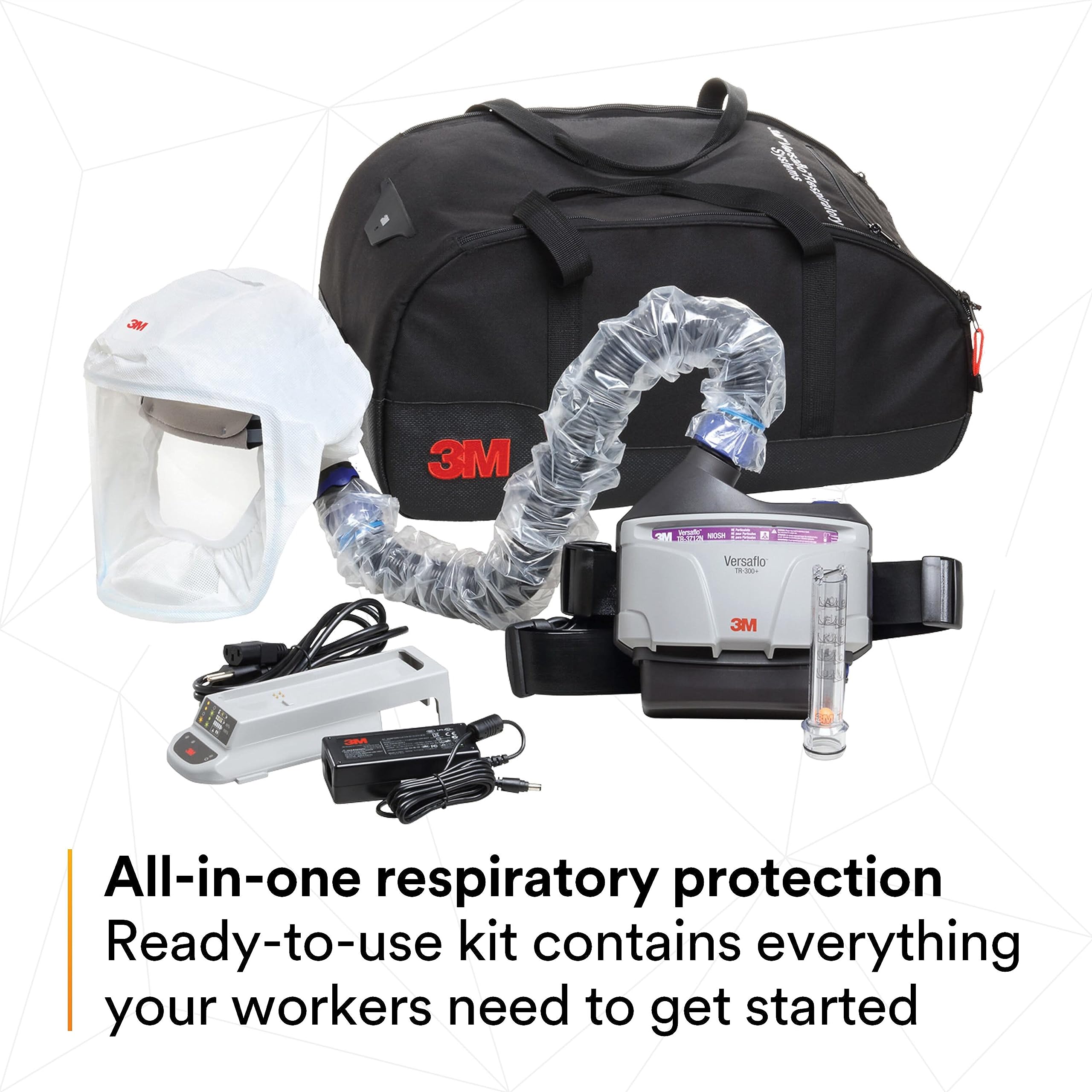 3M PAPR Respirator, Versaflo Powered Air Purifying Respirator Kit, TR ...