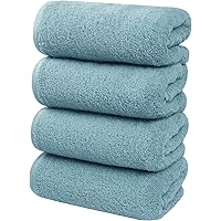 Amazon.com: SEMAXE Hand Towel, 100% Cotton Towel Set for Bathroom, Soft ...