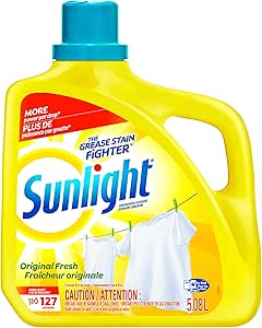 Sunlight Liquid Laundry Detergent Original Fresh Scent, 127 Wash Loads ...