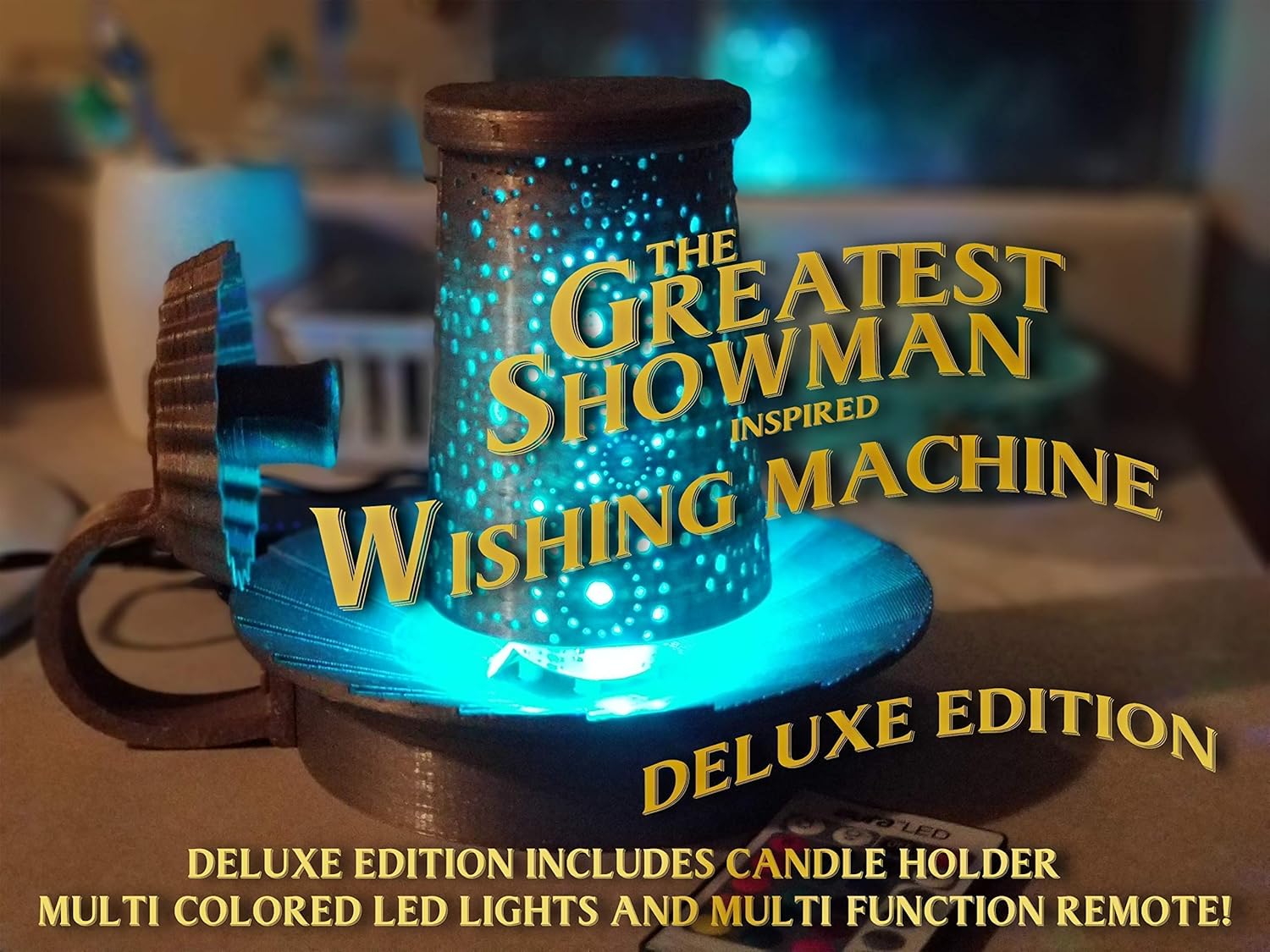 Home & Kitchen Deluxe Edition Movie Inspired Spinning Illuminated Lamp ...