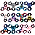 Amazon.com: 12 Pack Fidget Spinner Bulk Metal Tri-Spinner Fidget Toy ...
