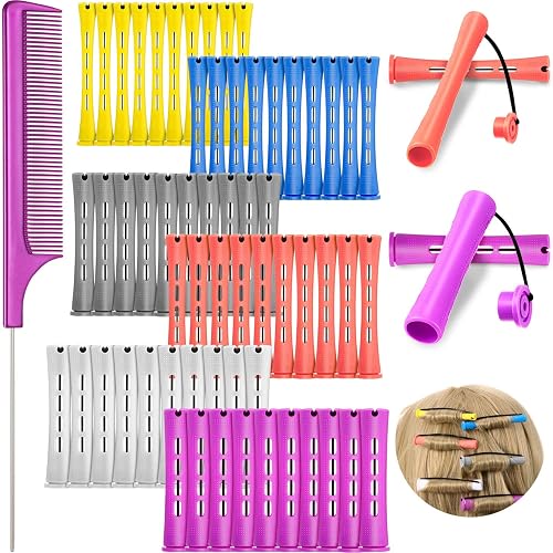 WILLBOND 60 Pieces Hair Perm Rods Set Plastic Cold Wave Perming Rods ...