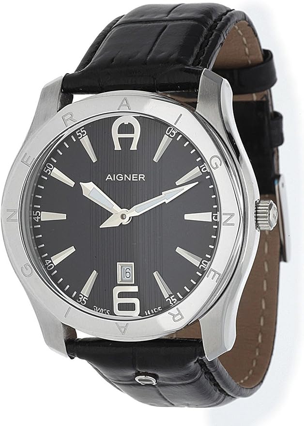 Aigner Men Watch Lazio black A32142-FC: Amazon.co.uk: Watches