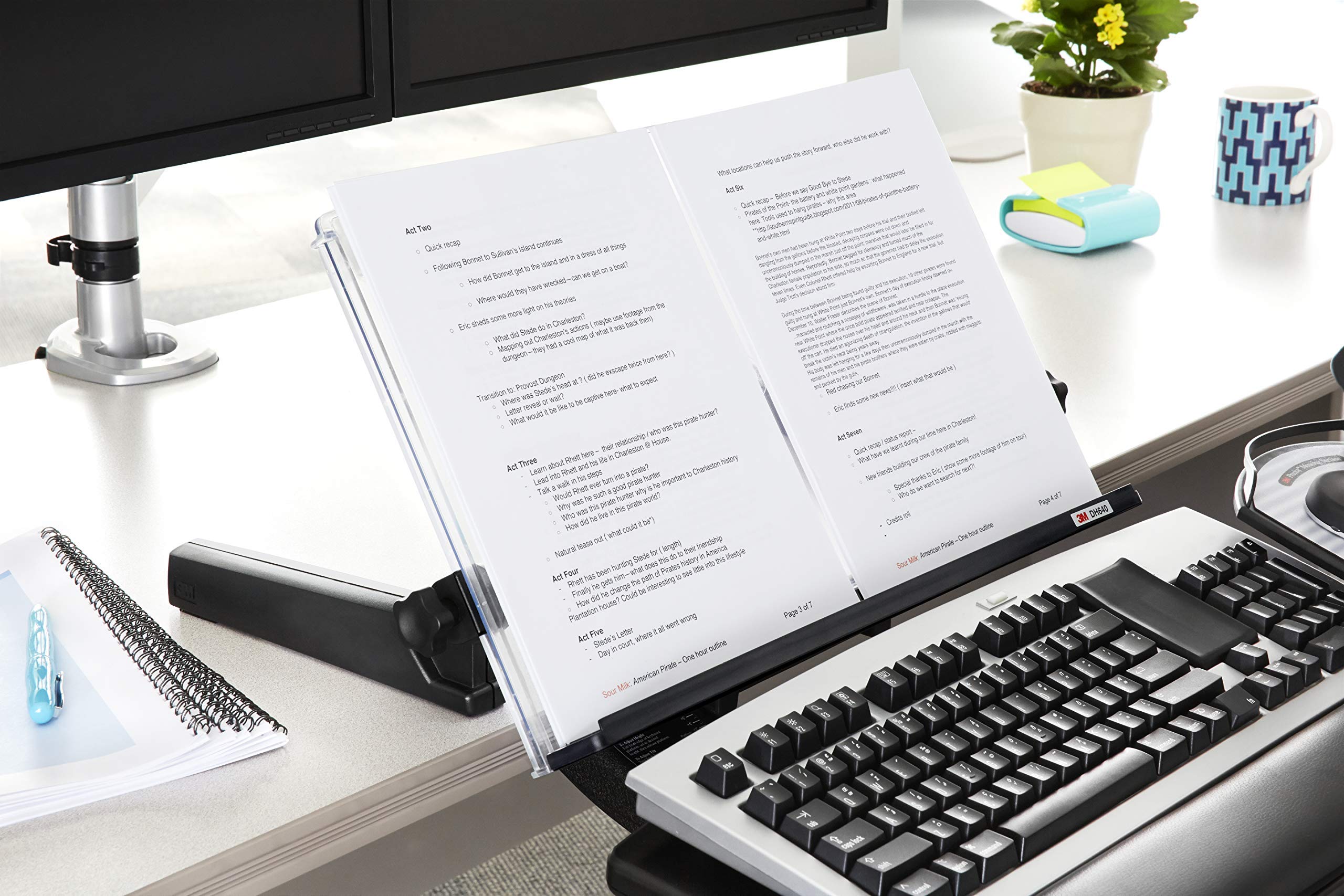 Mua 3M Adjustable Document Copy Holder, In-line with Monitor Minimizing ...