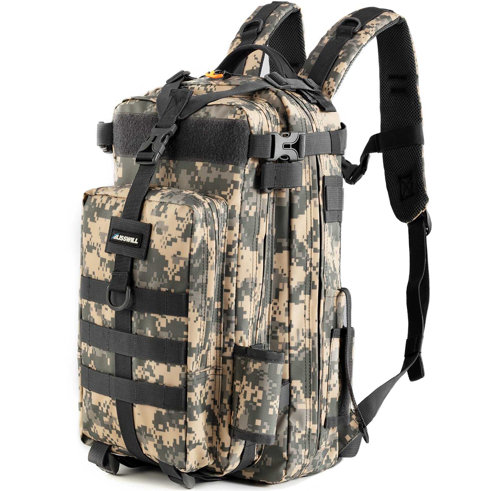 BLISSWILL Fishing Backpack Waterproof Backpack with Rod Holder-fishing ...