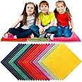 Amazon.com: Funtery 20 Pcs Rainbow Kids Crazy Square Carpet for ...
