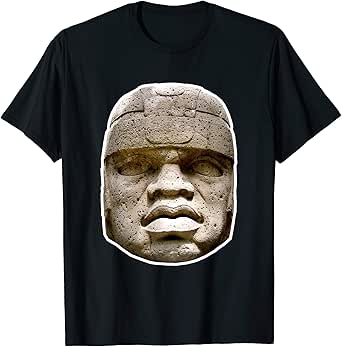 Amazon.com: Olmec Statue Shirt - Hidden History Clothing - Good Colors ...
