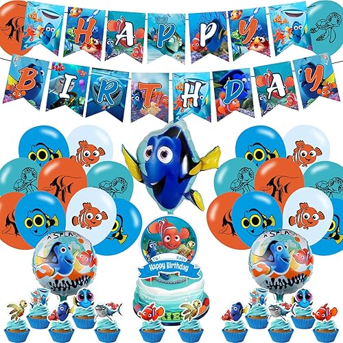 Finding Nemo Decorations Finding Nemo Birthday Cake🐠