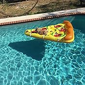 Amazon.com: Luxury Inflatable Pizza Pool Float - Includes Pump - Giant ...