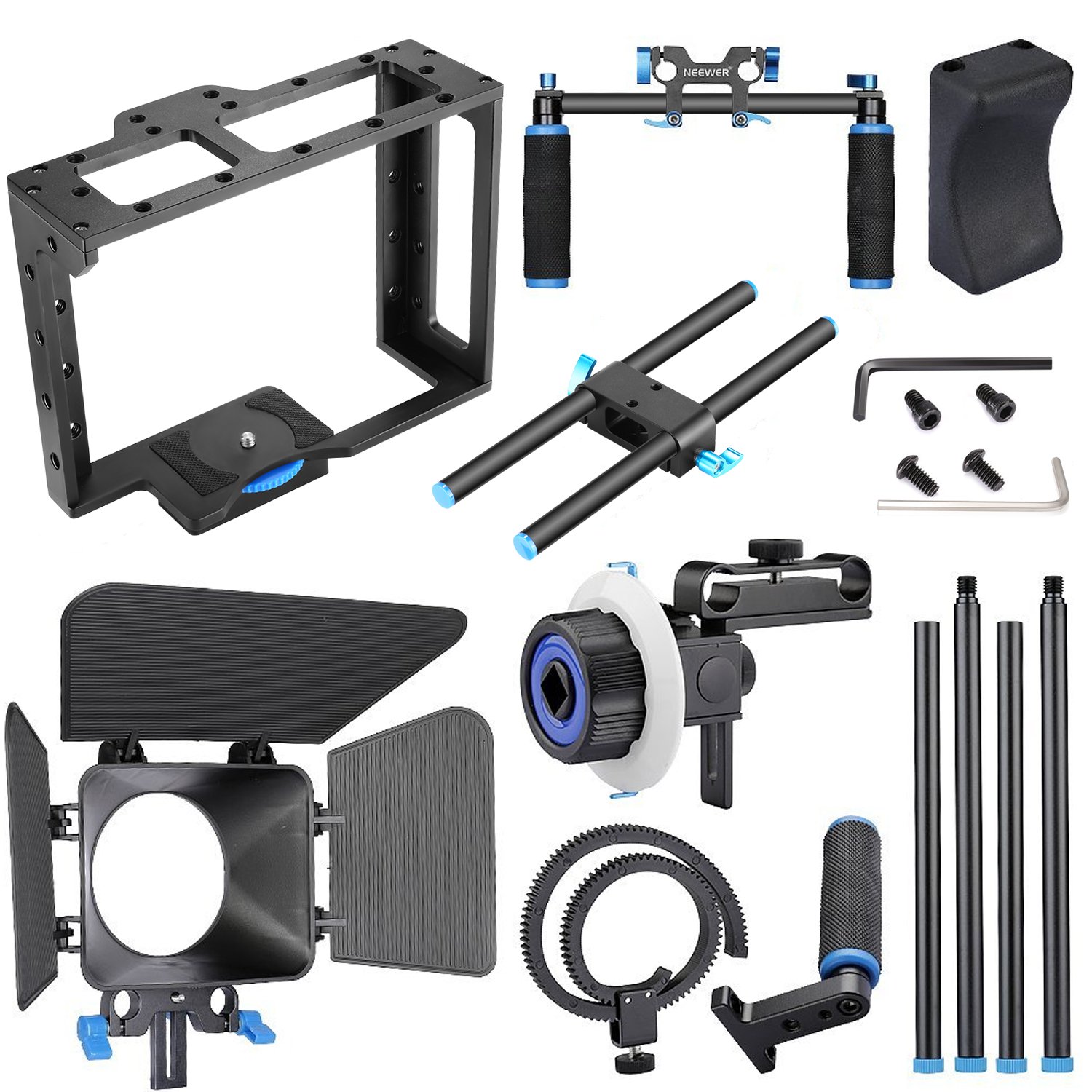 Elettronica Stabilizzatori e supporti Neewer DSLR Movie Rig Lega ...