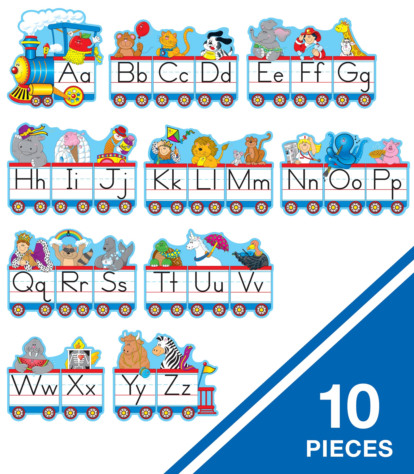 Mua Carson Dellosa Alphabet Train Bulletin Board Set—10-Piece Alphabet ...