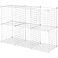Amazon.com: Whitmor Storage Cubes Stackable Interlocking Wire Shelves ...