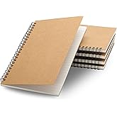 Amazon.com : TWONE Notebook, College Ruled Spiral Notebook with Kraft ...