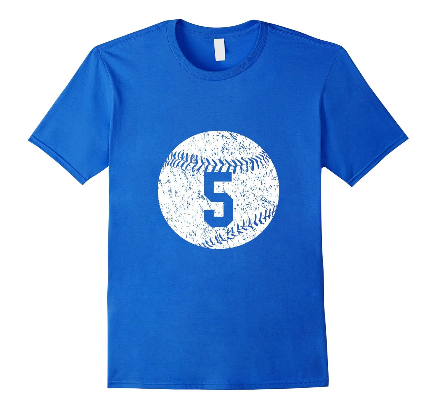 Baseball Jersey Number 5 T Shirt Distressed Look-4LVS – 4loveshirt