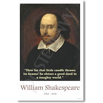 Amazon.com: Be Not Afraid Of Greatness (William Shakespeare Quote ...