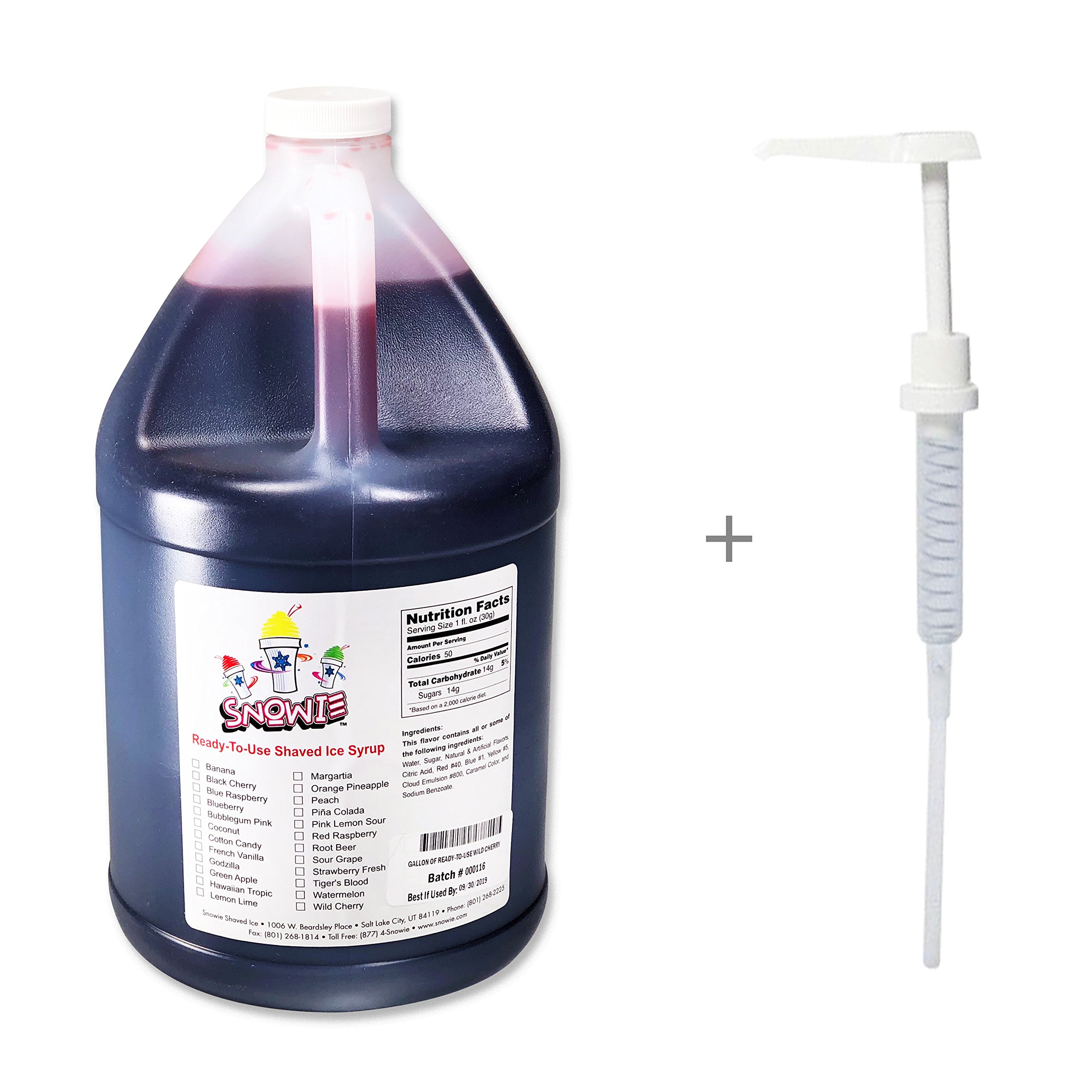 Amazon.com : Snowie Snow Cone Syrup Blue Raspberry (1 Gallon) : Grocery ...