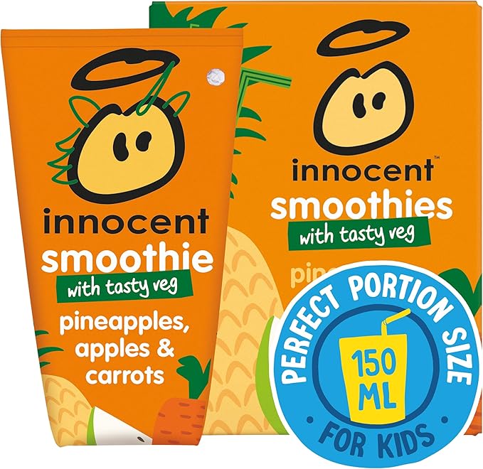 Innocent Smoothies Just for Kids Pineapples Apples & Carrots, 4 x 150ml ...