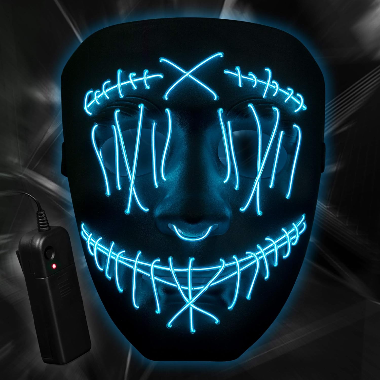 YALANLE LED Light Up Mask Halloween Purge Mask Designed for Halloween ...