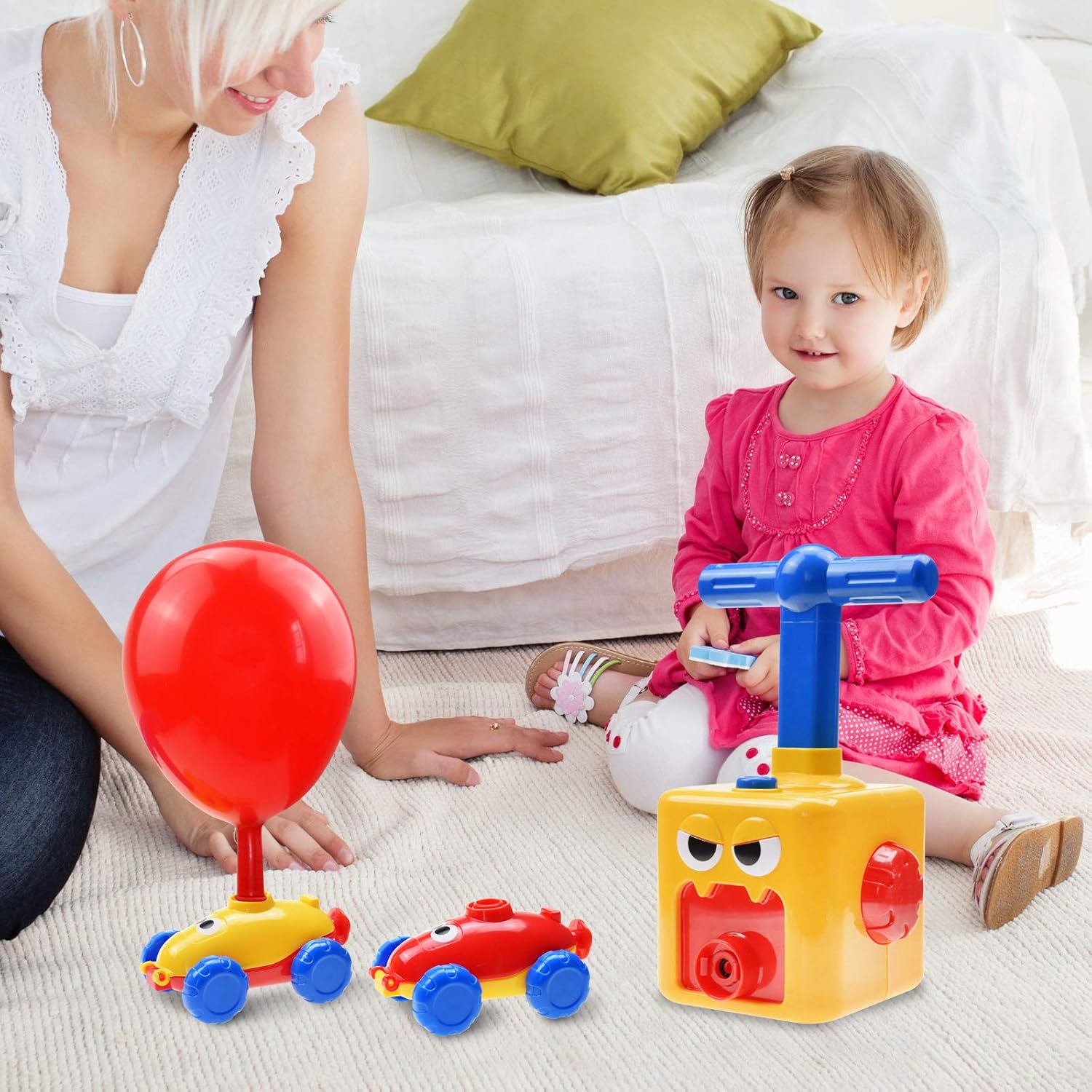 BAKAM Balloon Launcher Car Toy Set for Kids, Balloon Blaster Car Toy ...