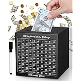 Amazon.com: Money Saving Box, Unbreakable Piggy Bank for Adults Save ...