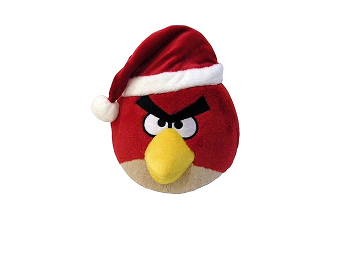 Amazon.com: Angry Birds 5" Limited Edition Christmas Plush - Red Bird ...