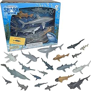 Amazon.com: SHARK WEEK Discovery - 20 Pieces Premium Collectable Shark ...
