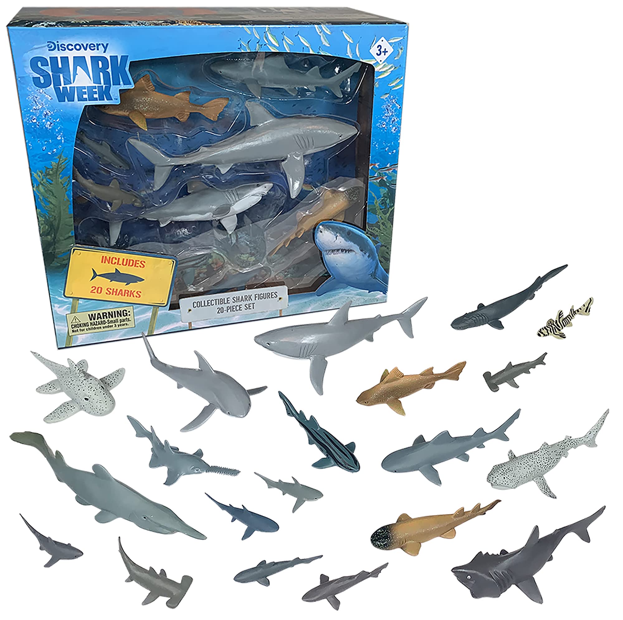 Mua Shark Week Discovery - 20 Pieces Premium Collectable Shark Toy ...