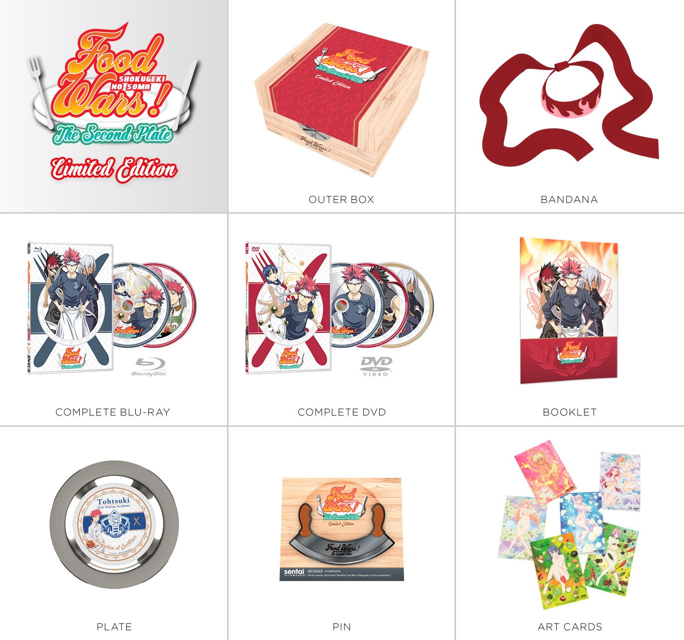 Food Wars! Shokugeki no Soma - The Second Plate: Complete Collection ...