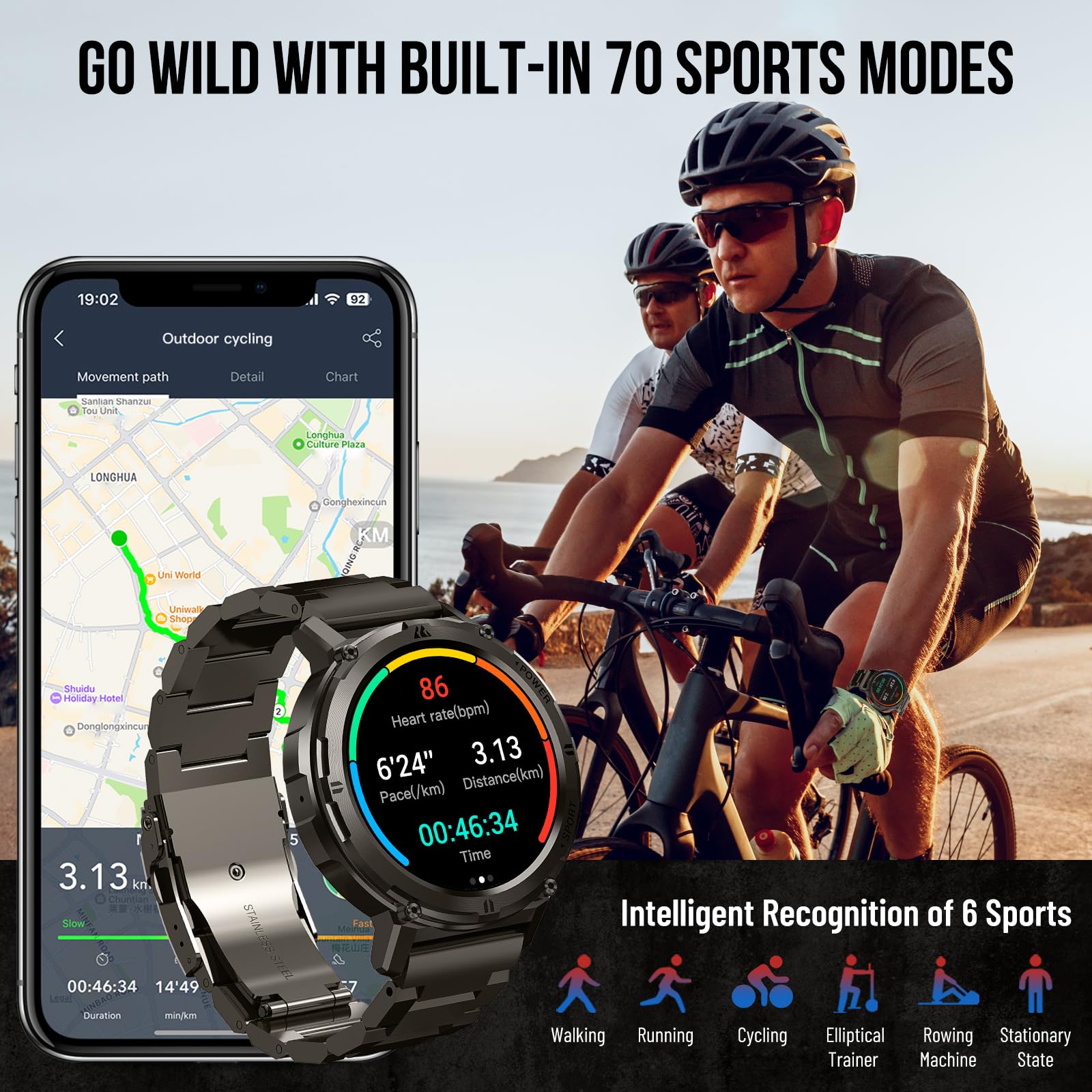 Mua HIDAMEL Smart Watches for Men, 60 Days Long Battery Life, 50M ...
