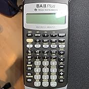 Texas Instruments BA II Plus Financial Calculator: Texas Instruments ...