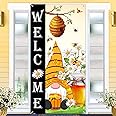 Amazon.com: Bee Welcome Door Cover Welcome Spring Summer Door ...