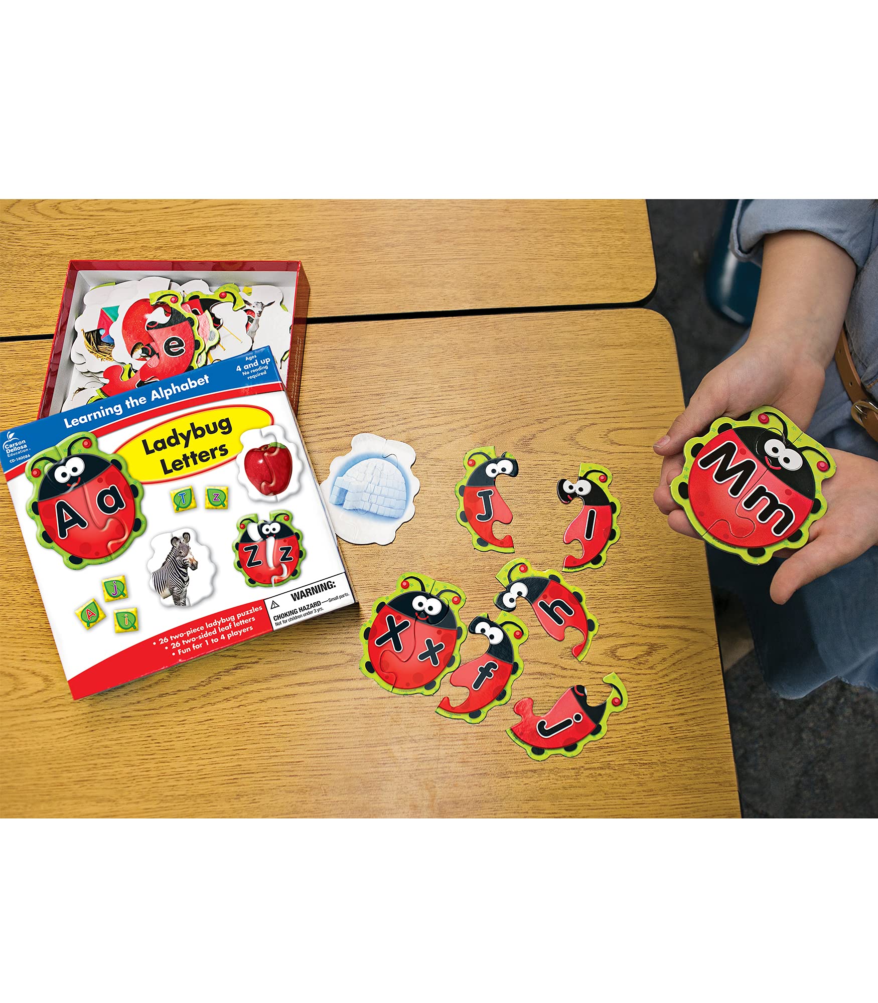 Mua Carson Dellosa Education Lady Bug Letters Game, 26 2-Sided Ladybugs ...