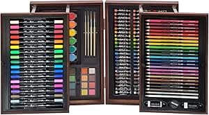 Amazon.com: Art 101 USA 168 Piece Deluxe Art and Doodle Set in an ...