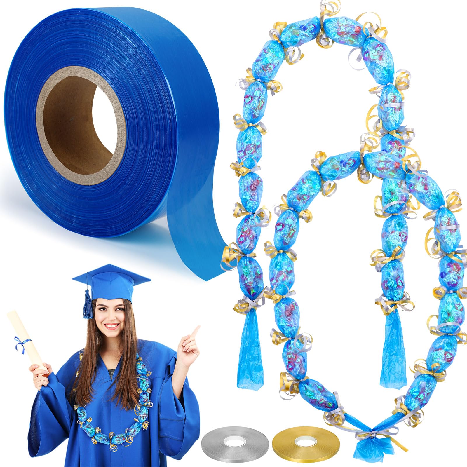 Candy Lei Tubing 2 Inch x 1000 ft Graduation Candy Lei Making Kit Class ...