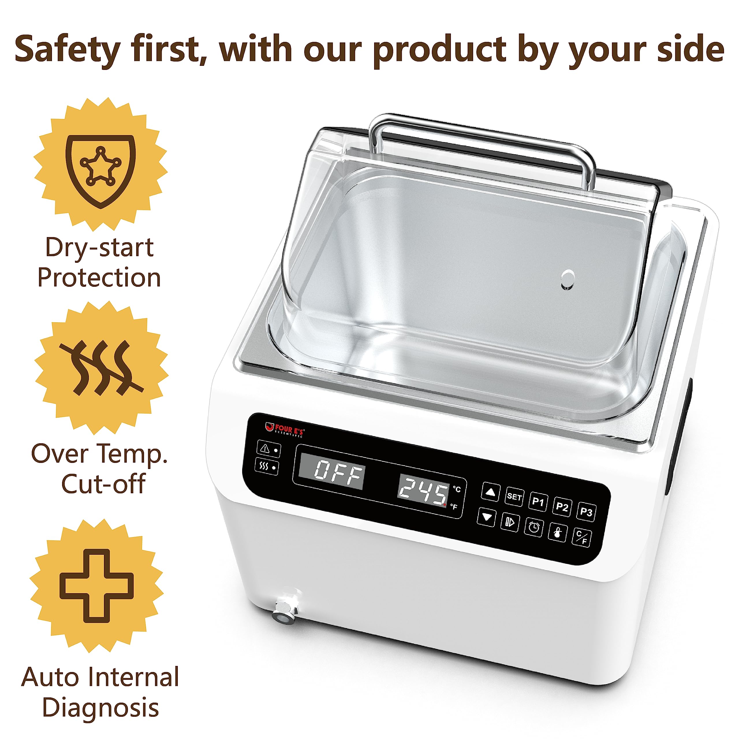 Mua 4E'S USA Water Bath - Digital 13 Liter Laboratory Electric Water ...