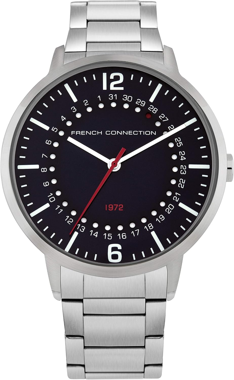 French Connection Mens Analogue Classic Quartz Watch with Stainless ...