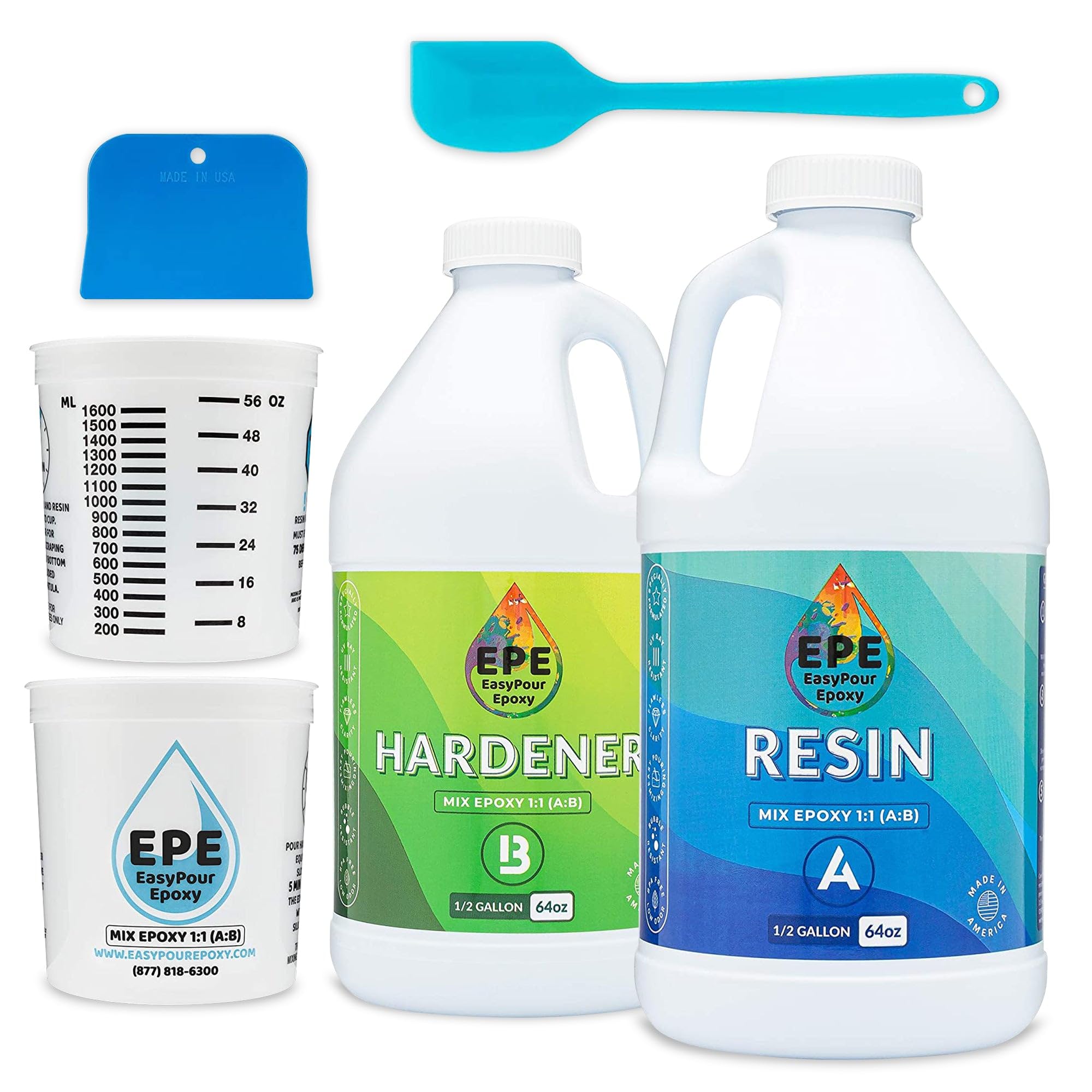 Mua EPE EasyPour Epoxy 1 Gallon Kit - Crystal Clear High Gloss Resin ...