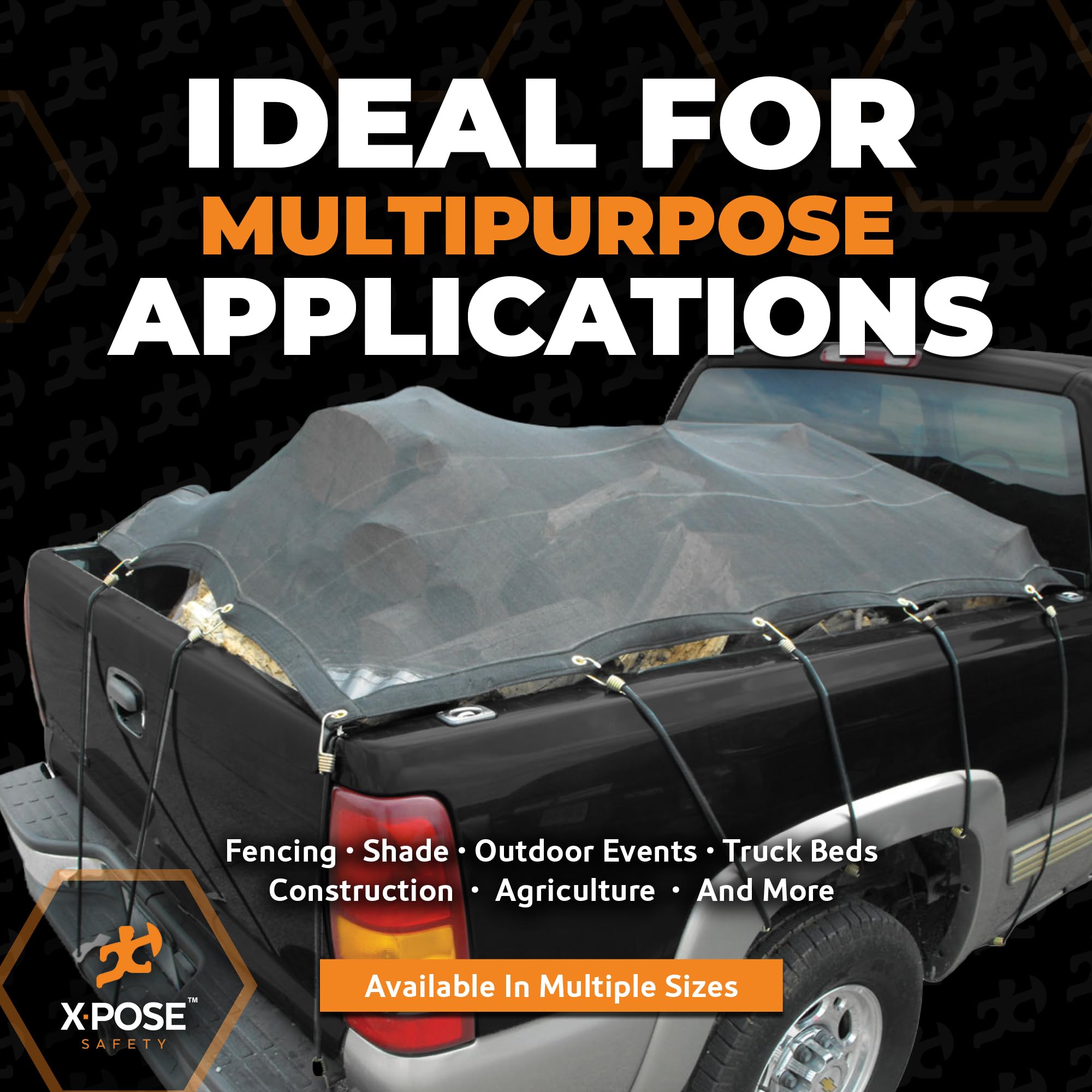 Mua Xpose Safety Heavy Duty Mesh Tarp – 10’ x 12’ Multipurpose Black ...